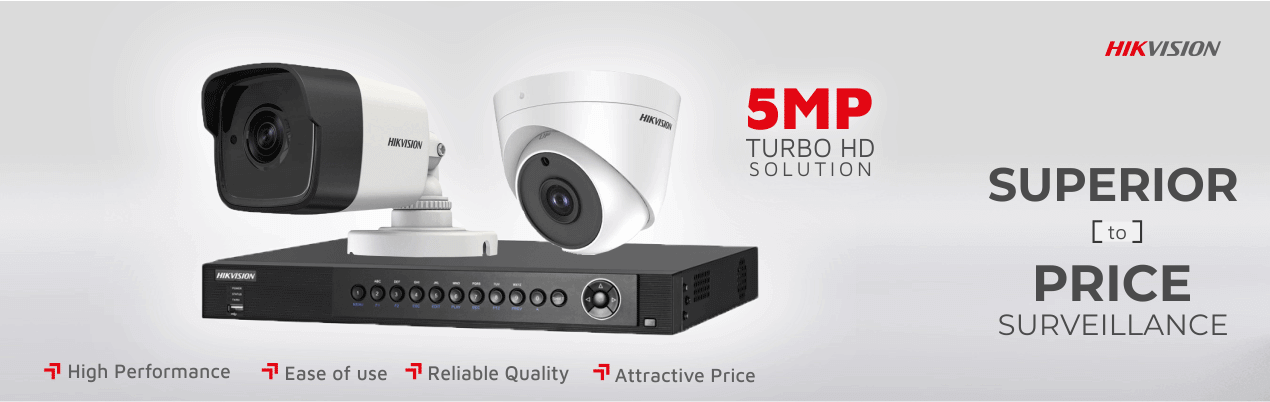 NVR | Hikvision 5MP Resolution camera with Exir Technology
